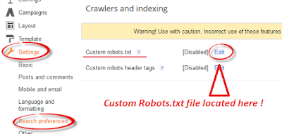 Add Custom Robots.txt File in Blogger - My Tricks Pedia