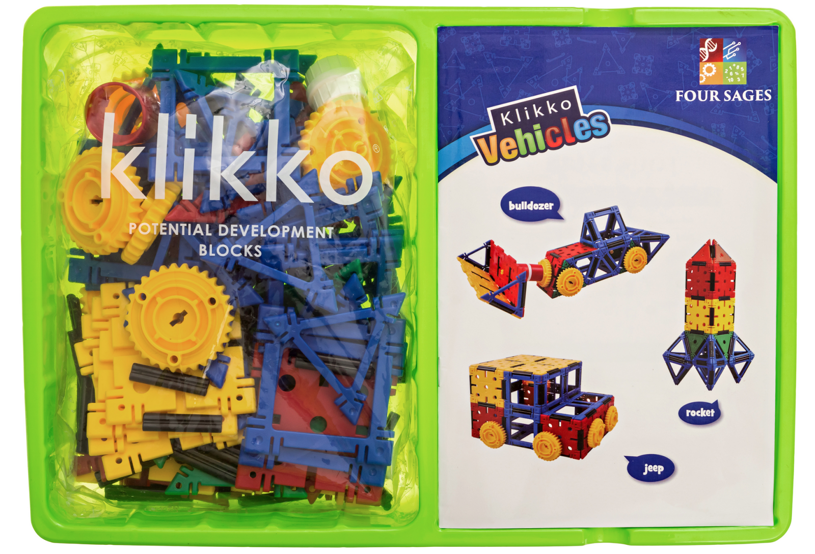 An Apel a Day: Klikko Vehicles - Educational Building Set With Activities to Learn Math Review