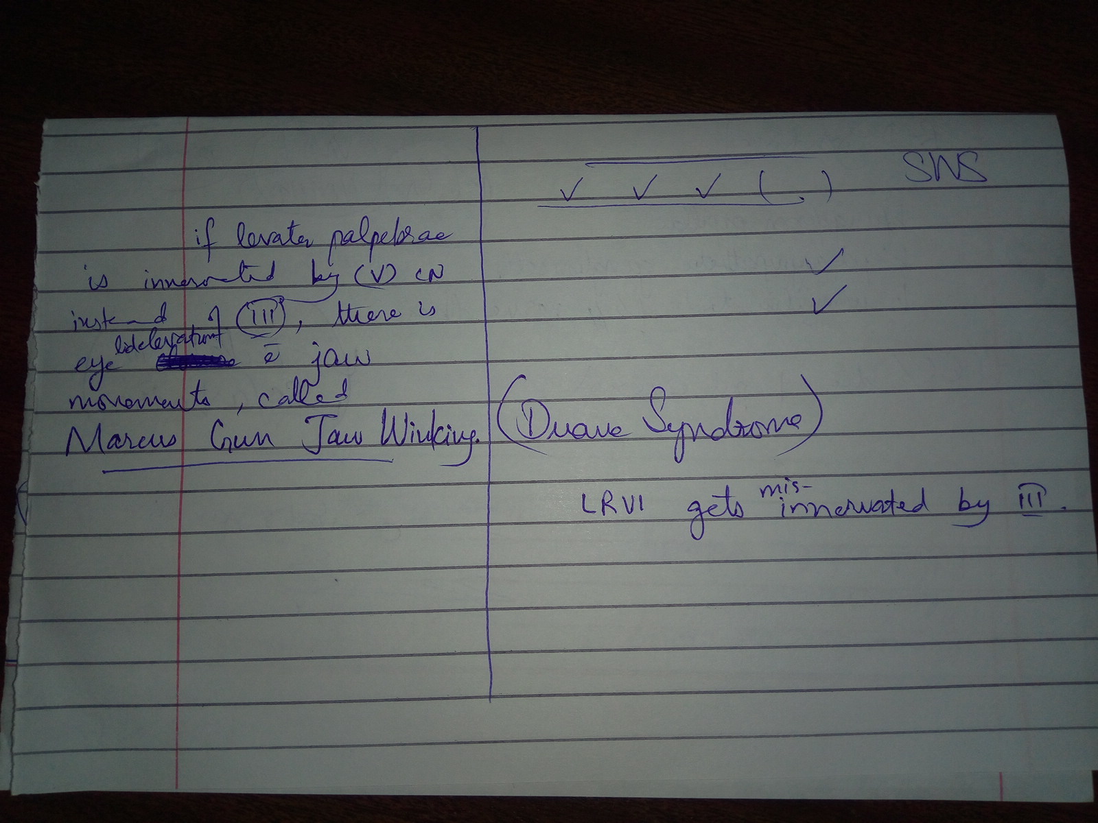 Histology Slides Database: marcus gunn jaw winking & duane syndrome