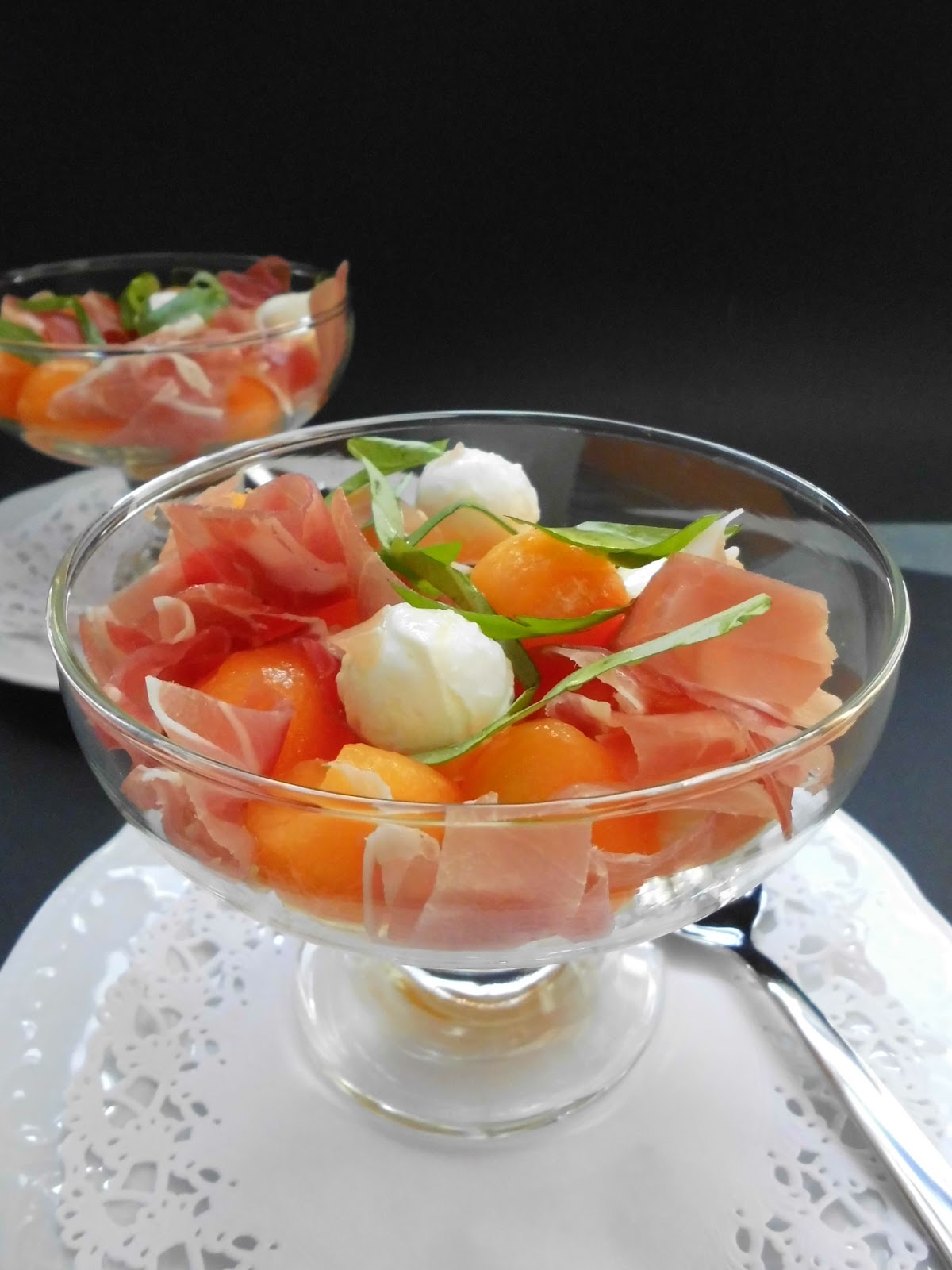 creaymme: Meloen met ham en mozzarella