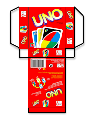 Crafts For Girls 21: UNO cards and box template