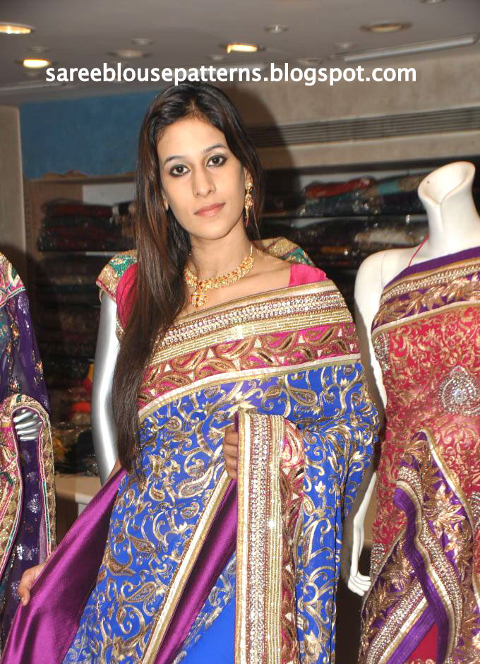 Models At Neeru's Launch New Collections - Saree Blouse Patterns