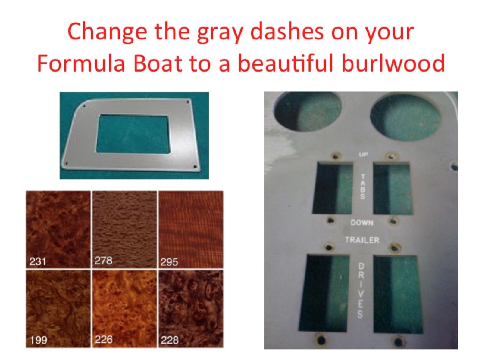 Instrument Panel refinish/repair