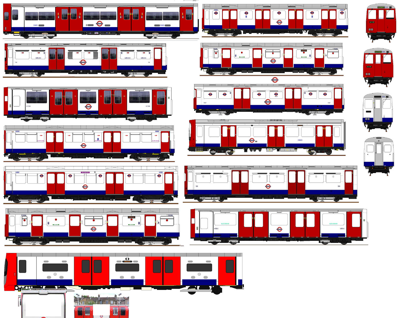 Underground train models Underground train models