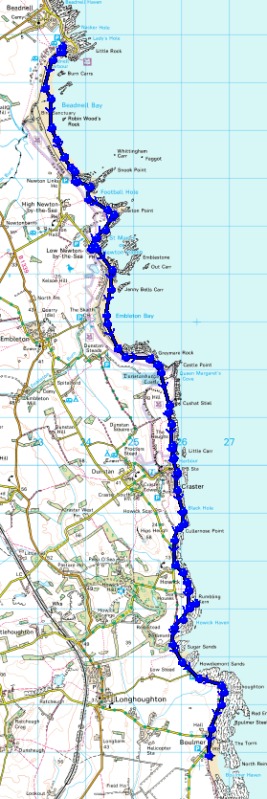 Rambling Nana: Beadnell to Boulmer