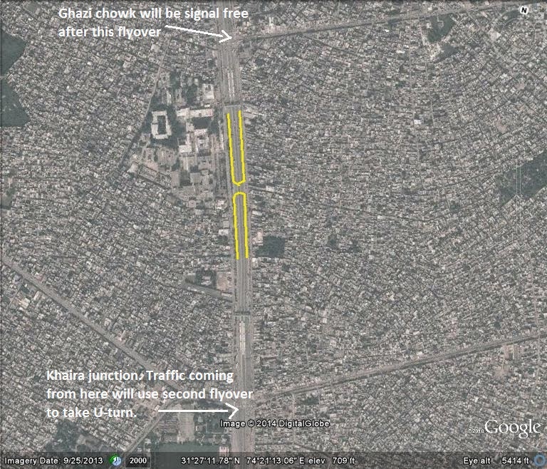 Pictures of Qainchi Flyover, Ghazi road flyover, chungi amer sadhu and ...