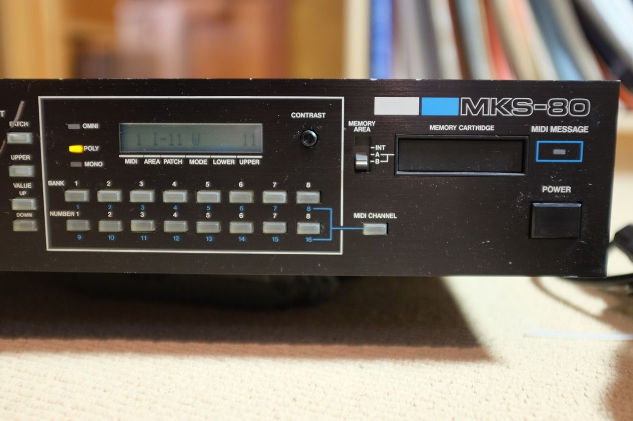 MATRIXSYNTH: Roland MKS-80 Super Jupiter with MPG-80 Programmer SN 470879