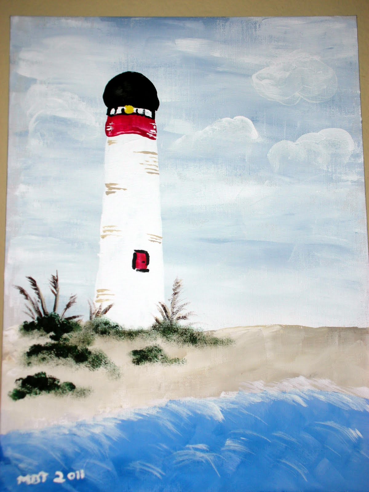 Truecats: west coast cats: Lighthouse painting