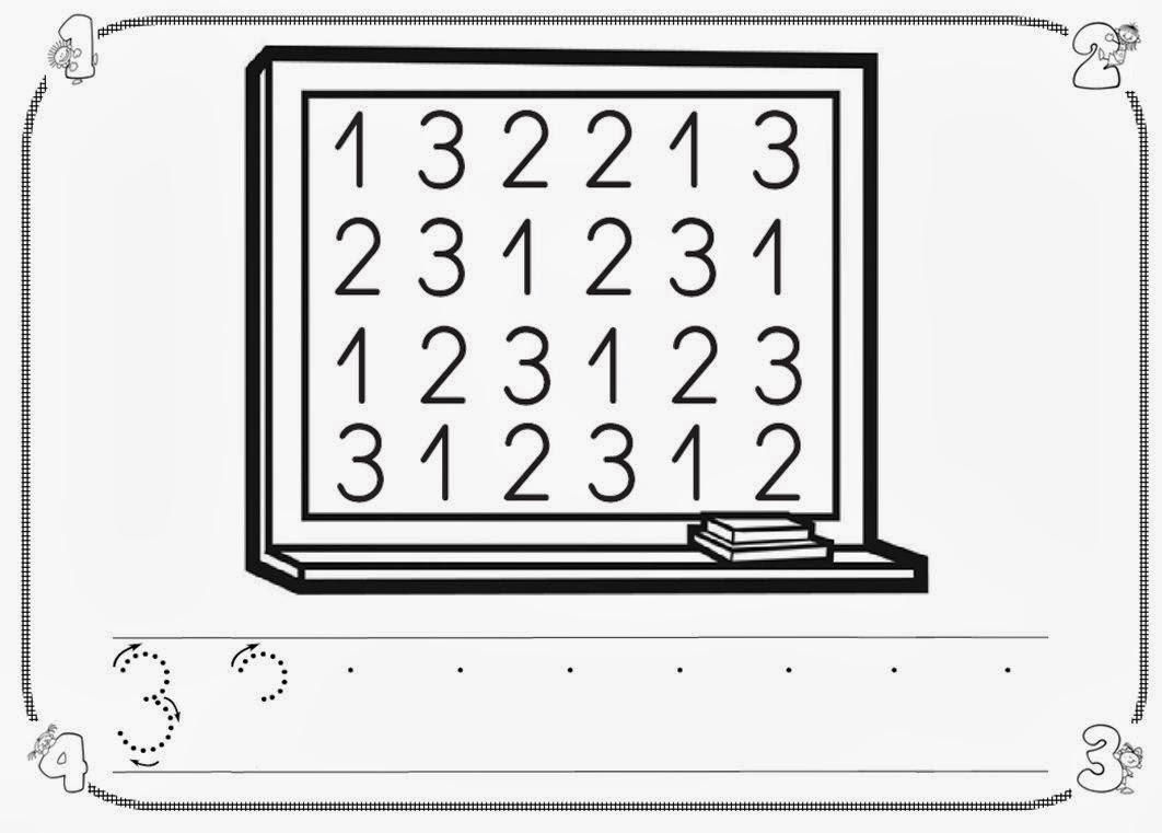 ESOS LOCOS BAJITOS DE INFANTIL: FICHAS DEL NÚMERO 3