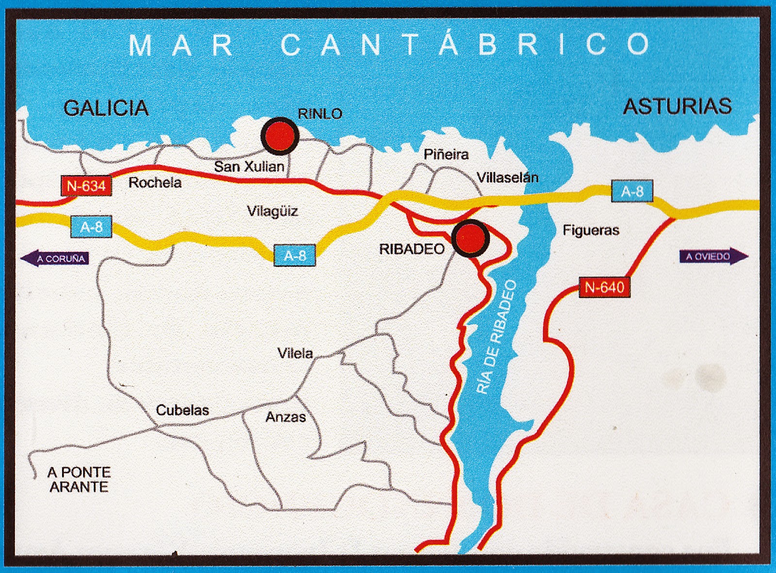 RIBADEO, PUERTA DEL CAMINO DEL NORTE EN GALICIA: RINLO, puerto histórico