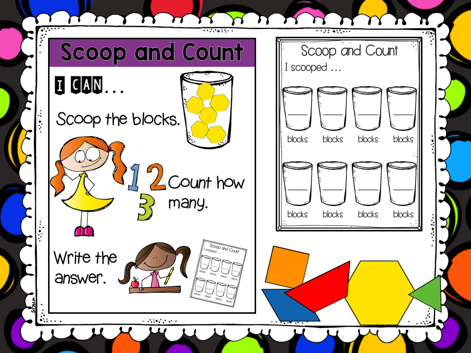 KinderGals: Easy Ways to Use Pattern Blocks to Teach ALL the Math Standards