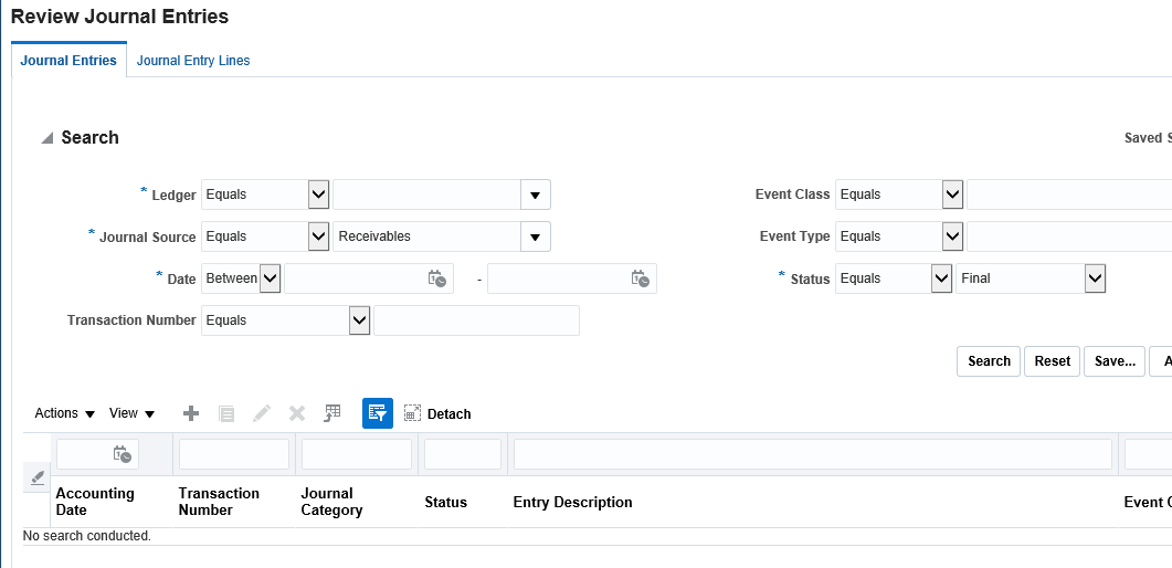 Oracle Application S Blog How To Review Accounting Journal Entry For The Oracle Receivable
