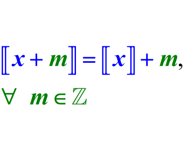 Aportes Matemáticos: Propiedades del Máximo entero o Mayor Entero [[x]]