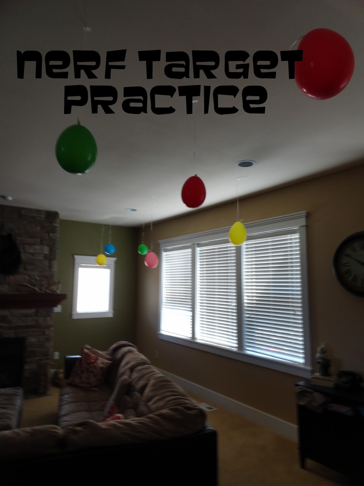 Nerf target practice birthday party