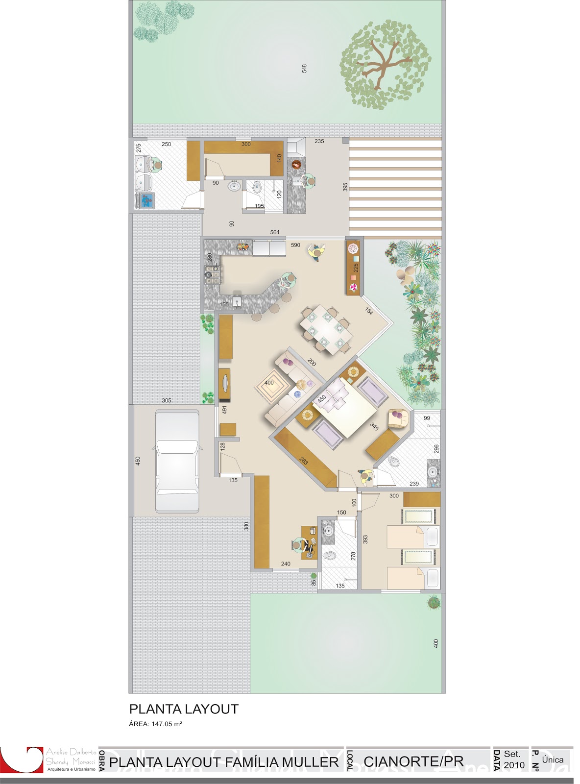 Alessandra Tanabe: Planta layout feita no software AutoCad e finalizado ...