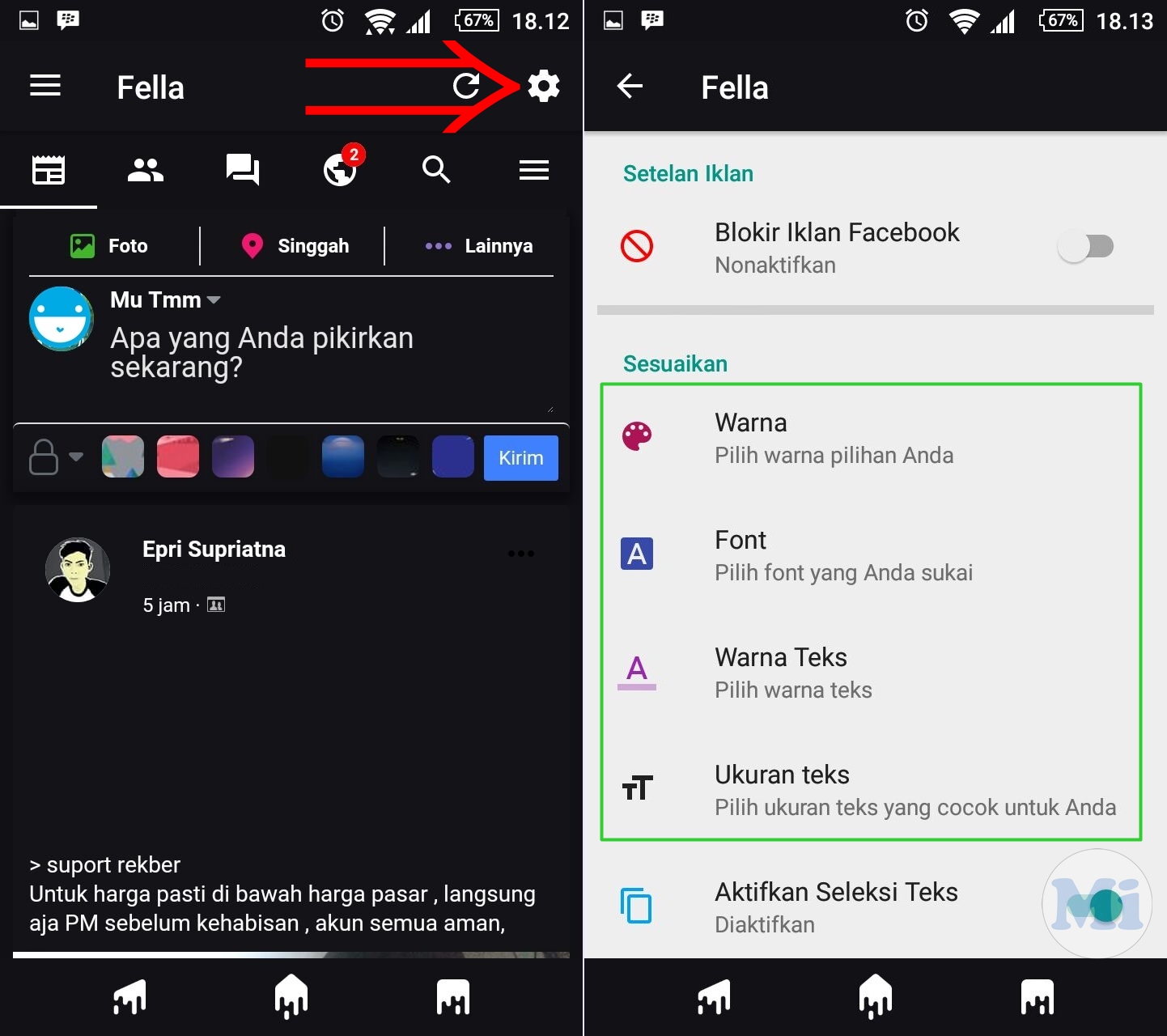 Cara Membuat Status Warna Warni Di Fb Lewat Hp | Ide Perpaduan Warna