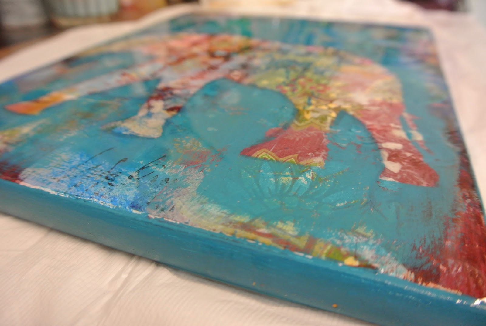 frog dog studio: Collage Painting Made Easy!!!