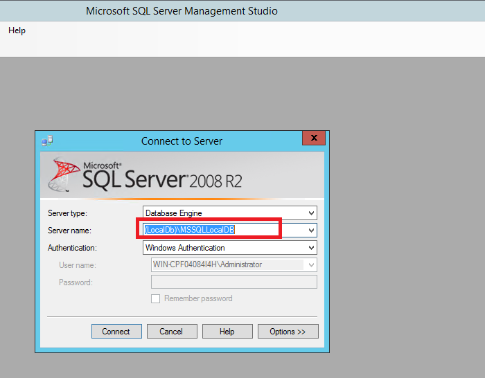 Simple setup tutorial for MSSQL LocalDb