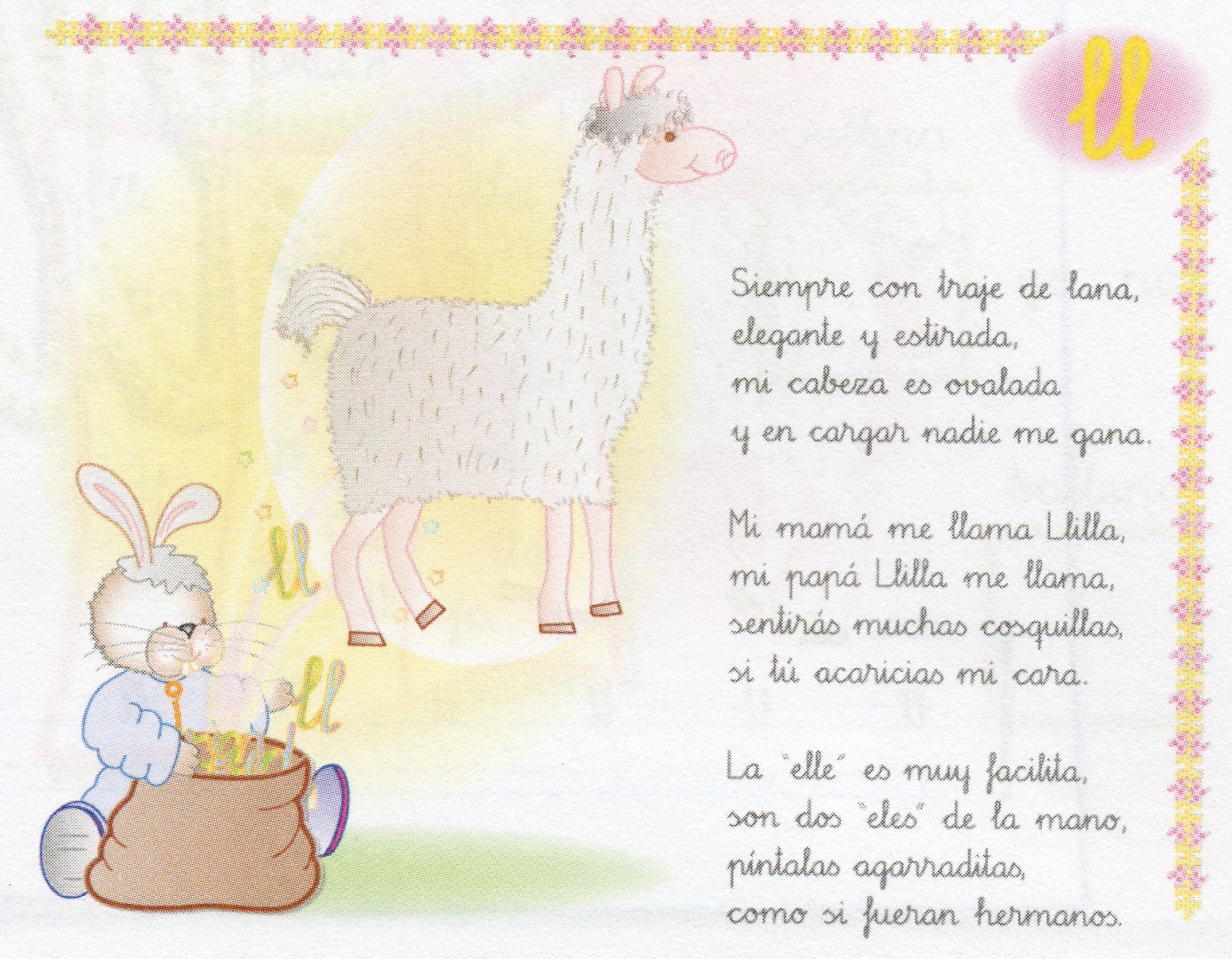 Profe Rafa de Infantil: Aprendemos la letra LL