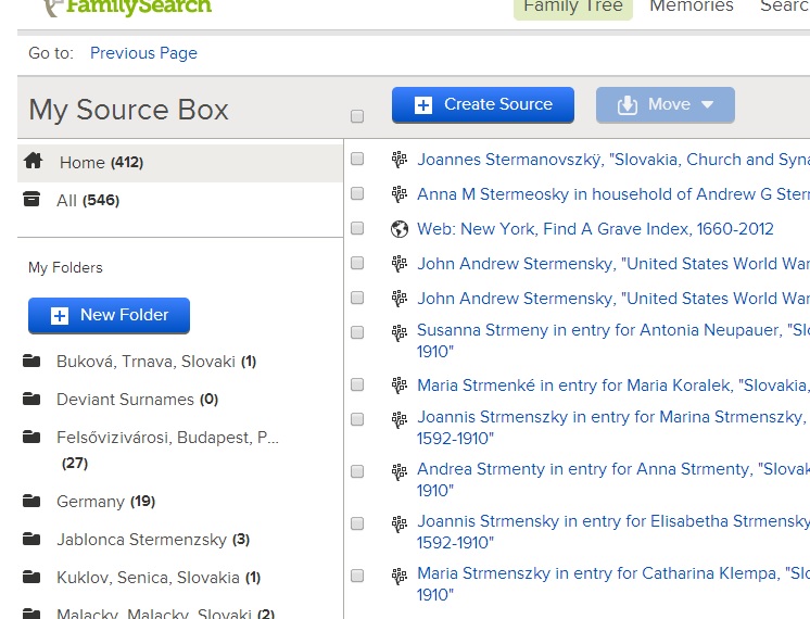 Genealogy Works : How I use FamilySearch Source Box for my One-Name Study
