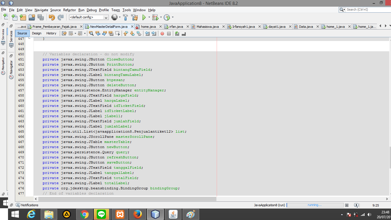 Membuat Database menggunakan XAMPP dan Netbeans