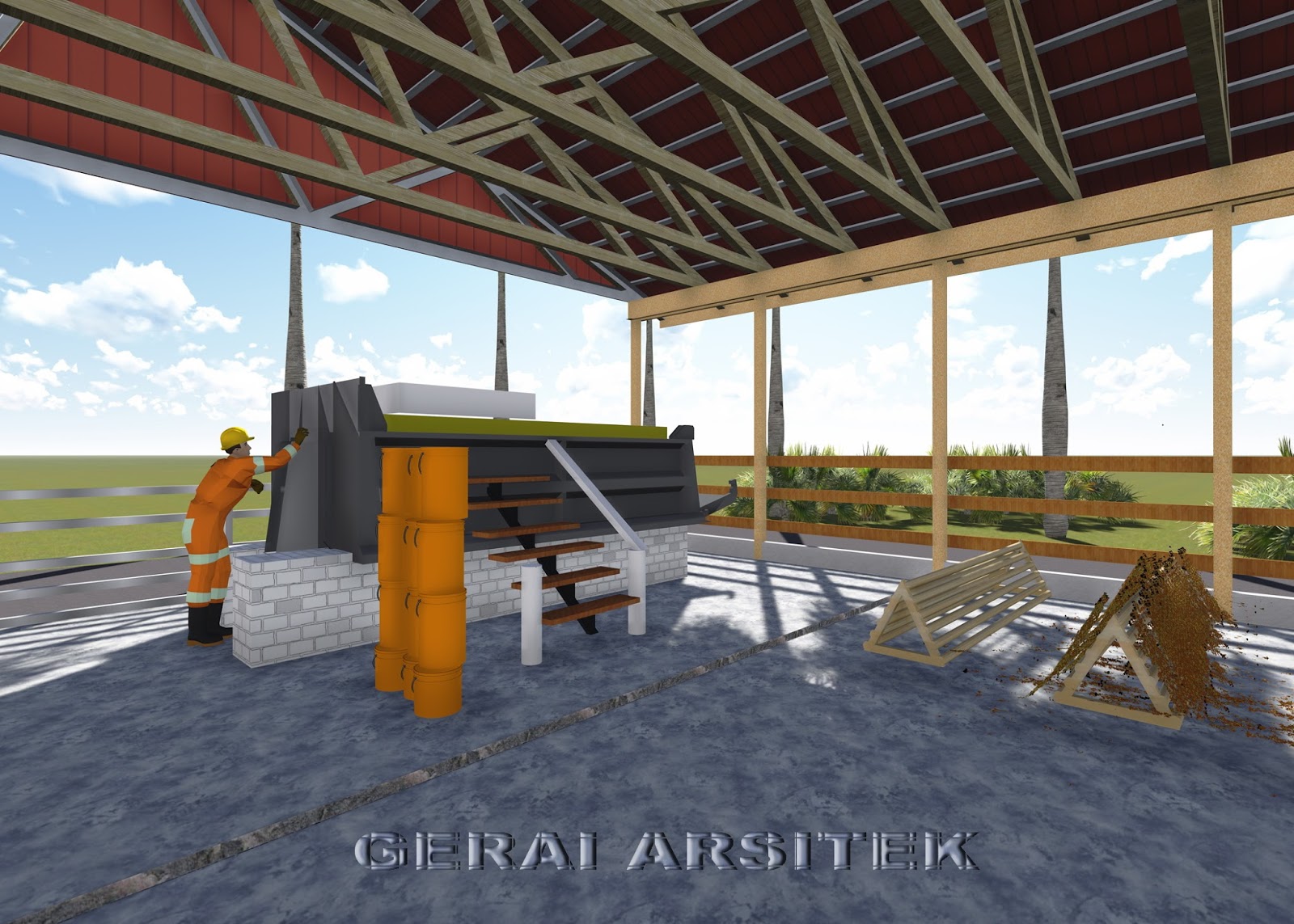 Gerai Arsitek: TPS 3R (TEMPAT PENGELOLAAN SAMPAH REDUCE REUSE RECYCLE)