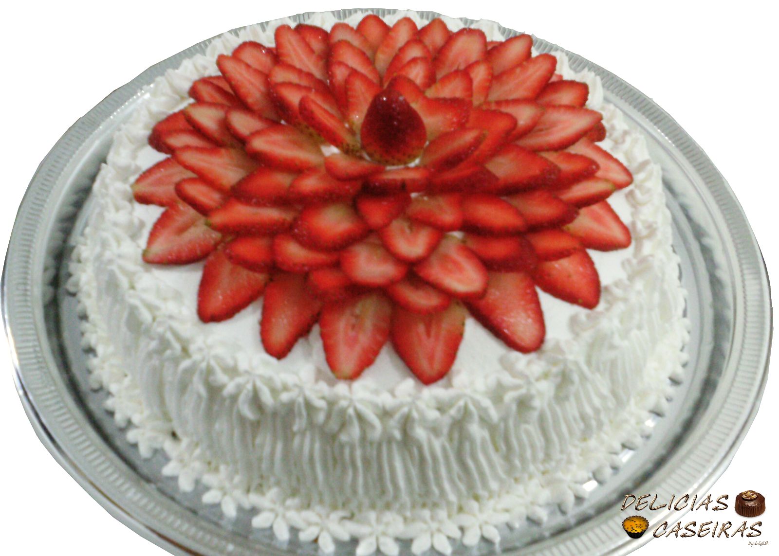 Delícias: Bolo de Morango