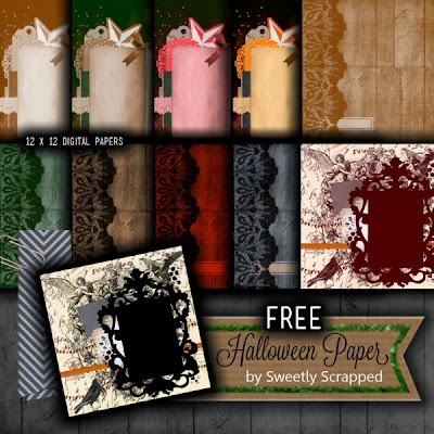 Sweetly Scrapped: {Free} Halloween Paper Pack
