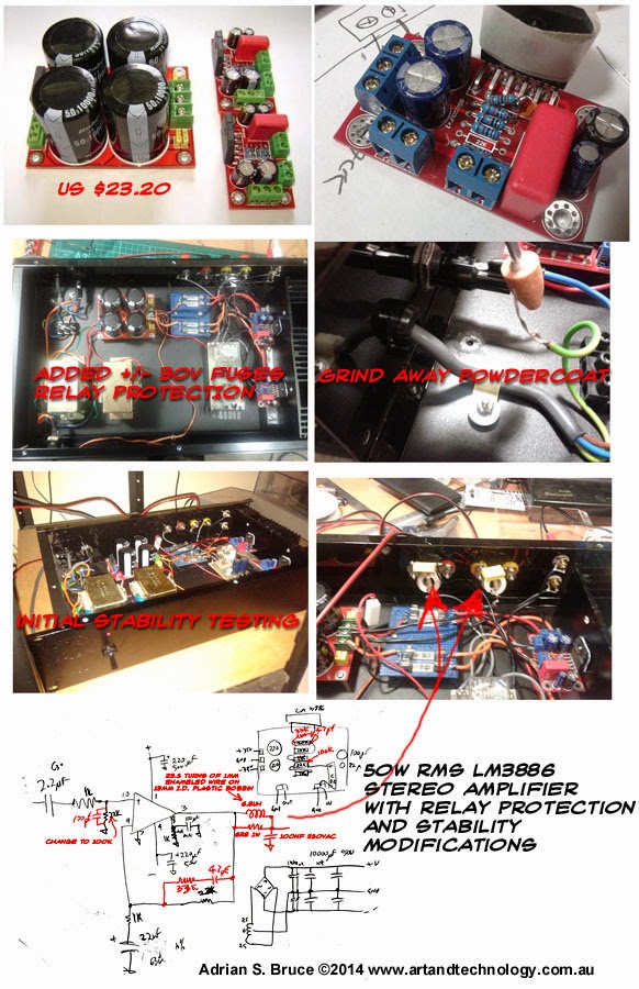 Art-and-Technology: DIY Studio 50W RMS Channel LM3886 based Amplifier