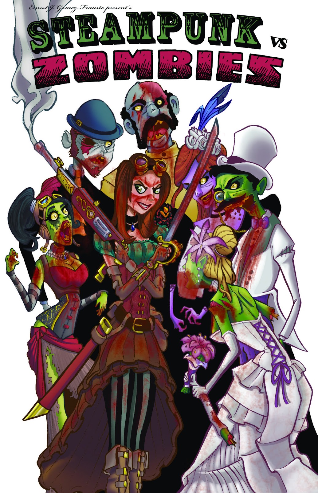 ernest_gomez: Steampunk VS Zombies!