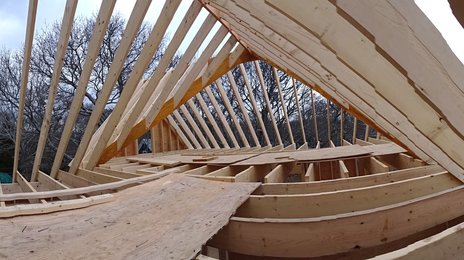 Joe's Retirement Blog: Attic Rafters and Interior Stairs - Neighborhood ...