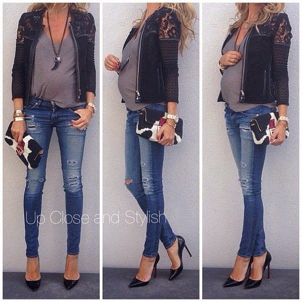 I want pretty: Look- Outfits con estilo para embarazadas / Stylish ...