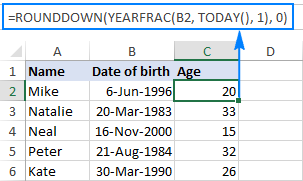 Advance Excel Tips and Tricks: Find Your Age in Excel