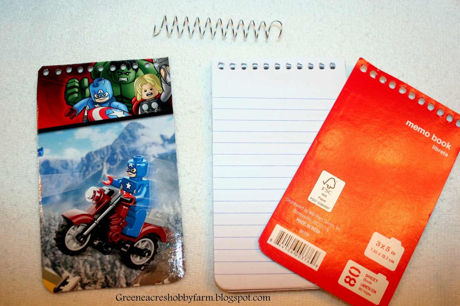 Greene Acres Hobby Farm: DIY Lego Notebooks 4/$1