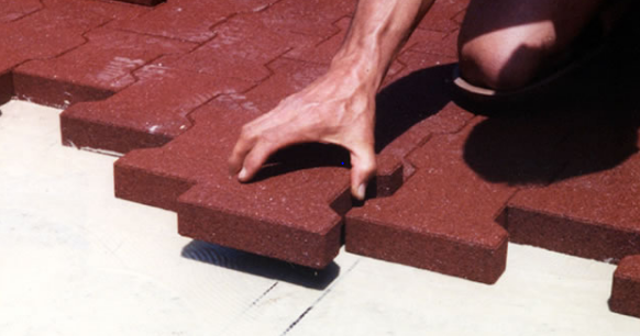 engineerosaz: How to Install Rubber Dog-Bone Interlocking Pavers on ...