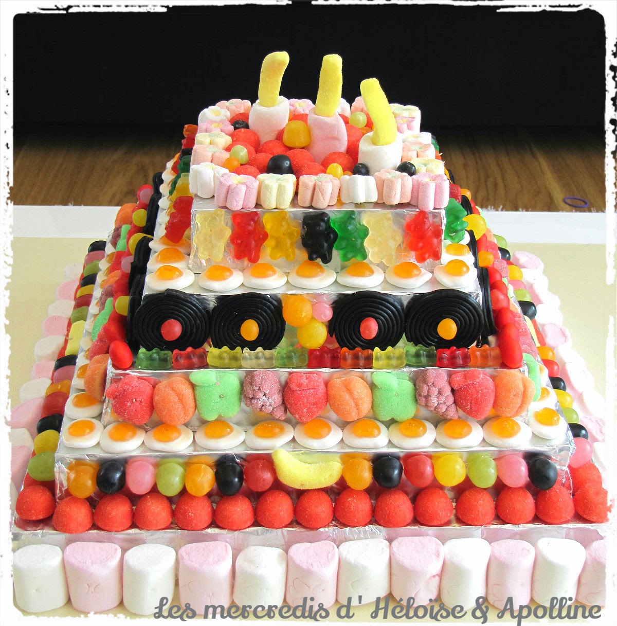 Les mercredis d'Héloïse & Apolline: Gâteau de bonbons... pour les ...