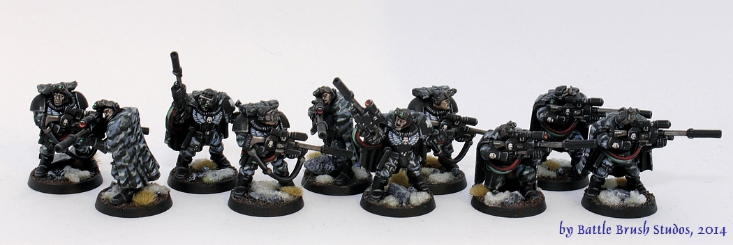 Battle Brush Studios: Showcase: Raven Guard Scouts with Sniper Rifles