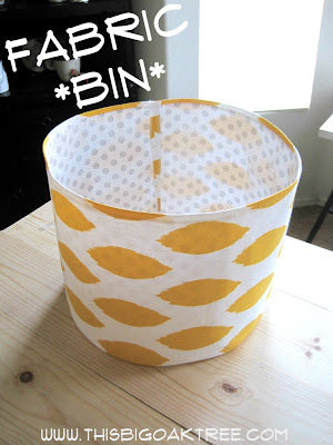 Fabric Bin {tutorial}