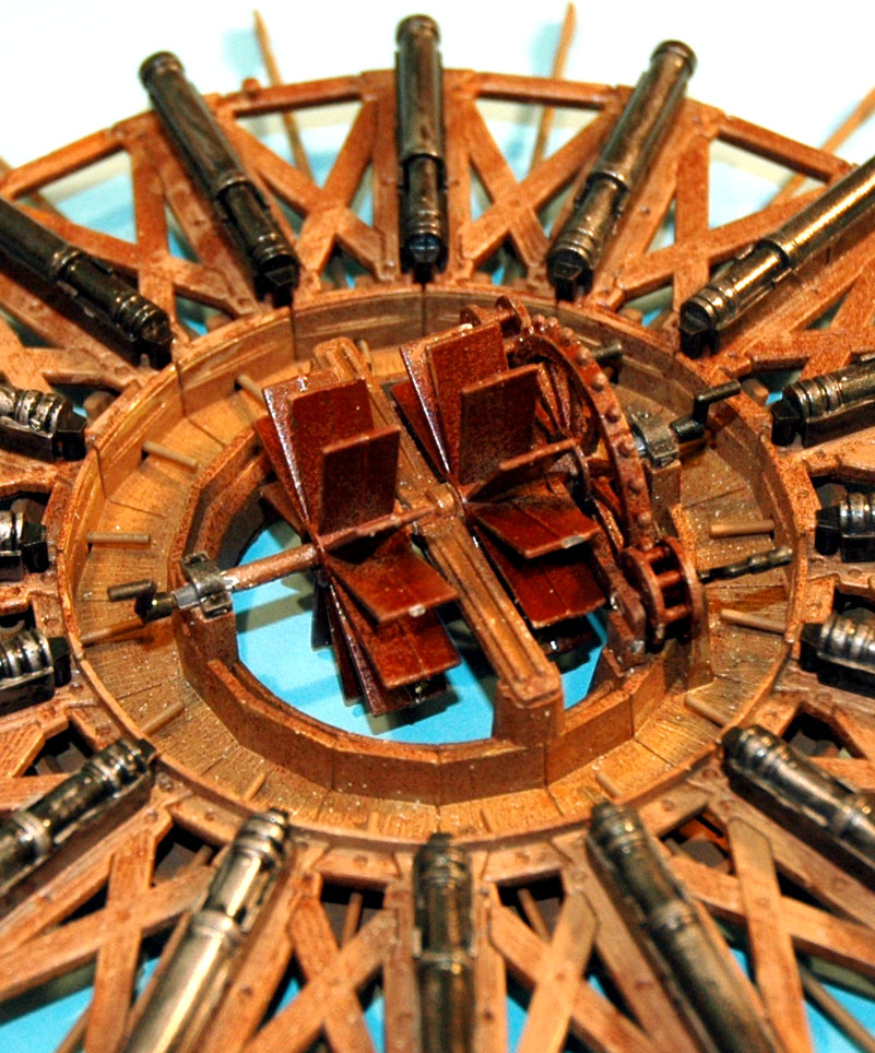 LEONARDO DA VINCI MULTI-CANNON GUNSHIP ~ Megamag 2