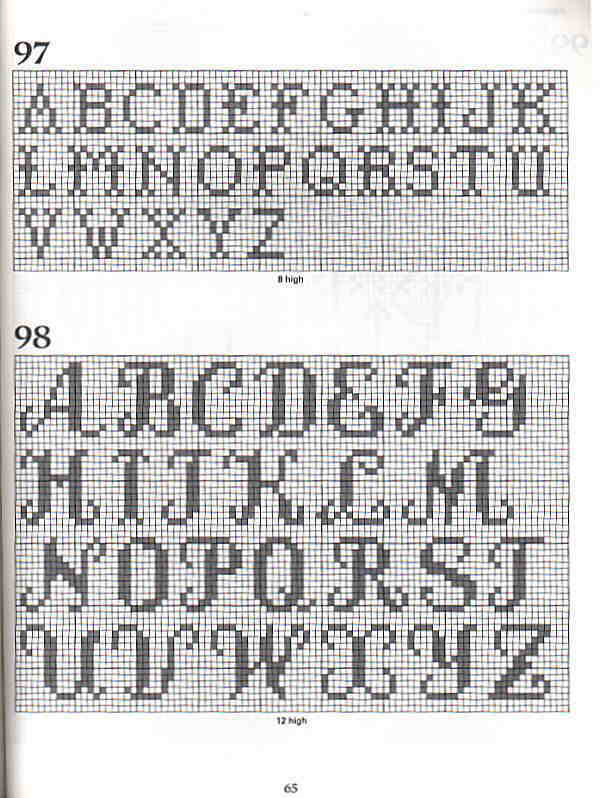 ARTE MANIA - A MANIA DE FAZER ARTE: ALFABETO EM CROCHE FILÉ