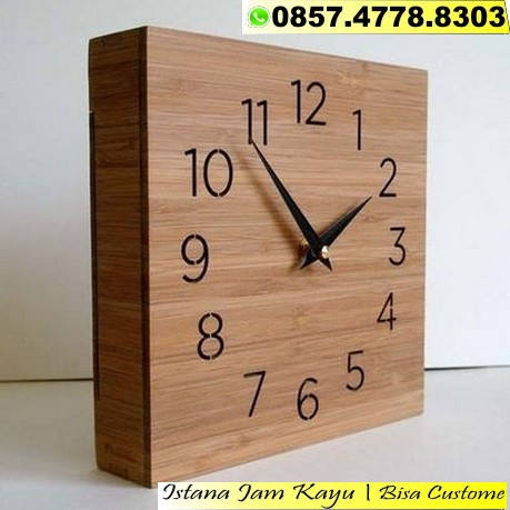 Jam Dinding Kayu Unik, Jam Dinding Kayu Custom, Jam Dinding Kayu Murah ...