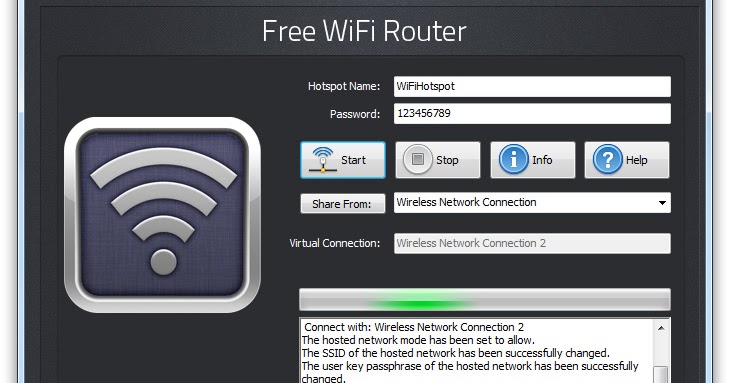 Free WiFi Router - virtual WiFi router software ~ Network Tools
