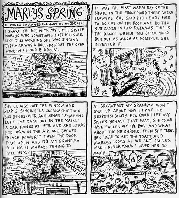 High-Low: D&Q: Lynda Barry's Syllabus and The! Greatest! Of! Marlys!