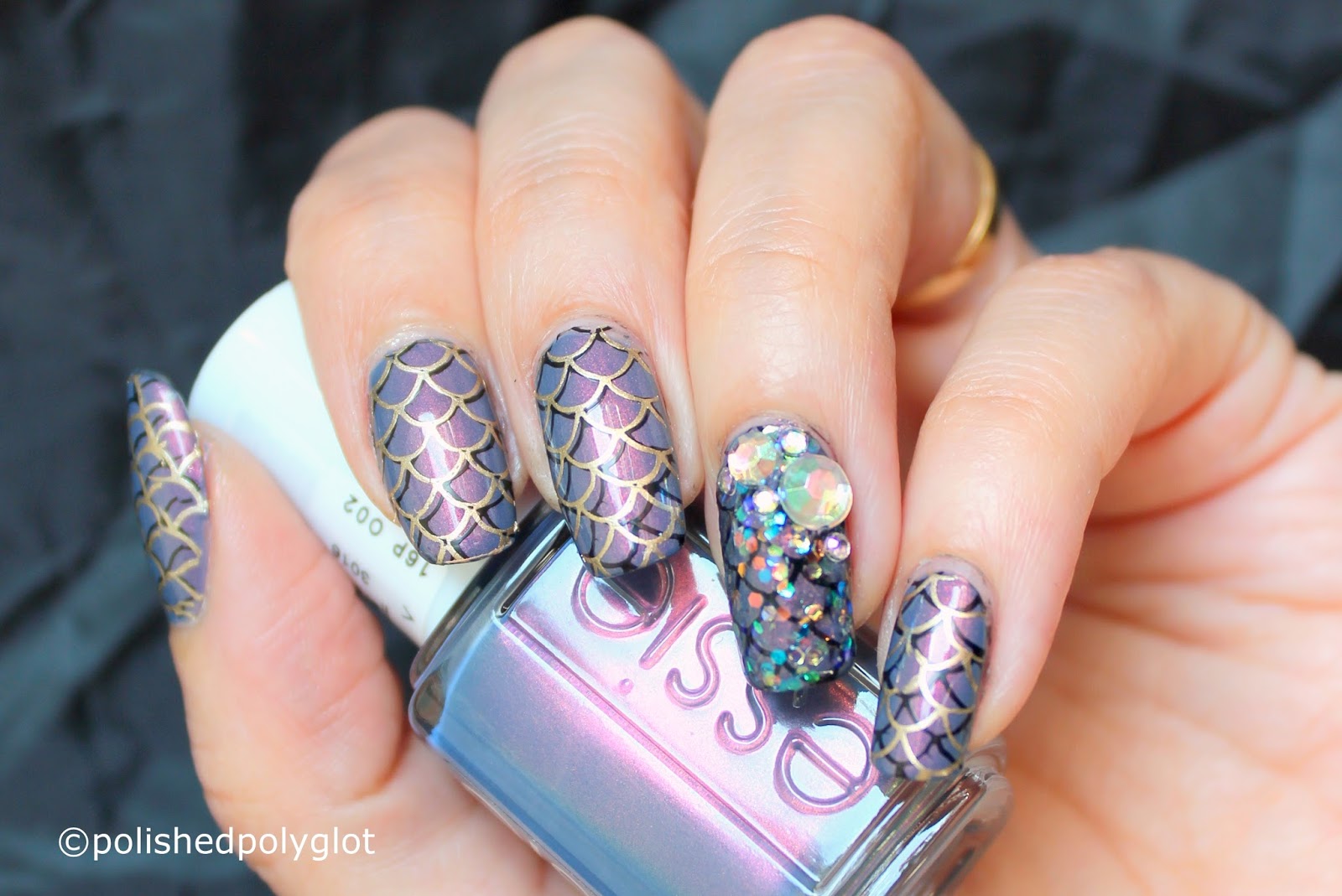Mermaid Scales Nail Art