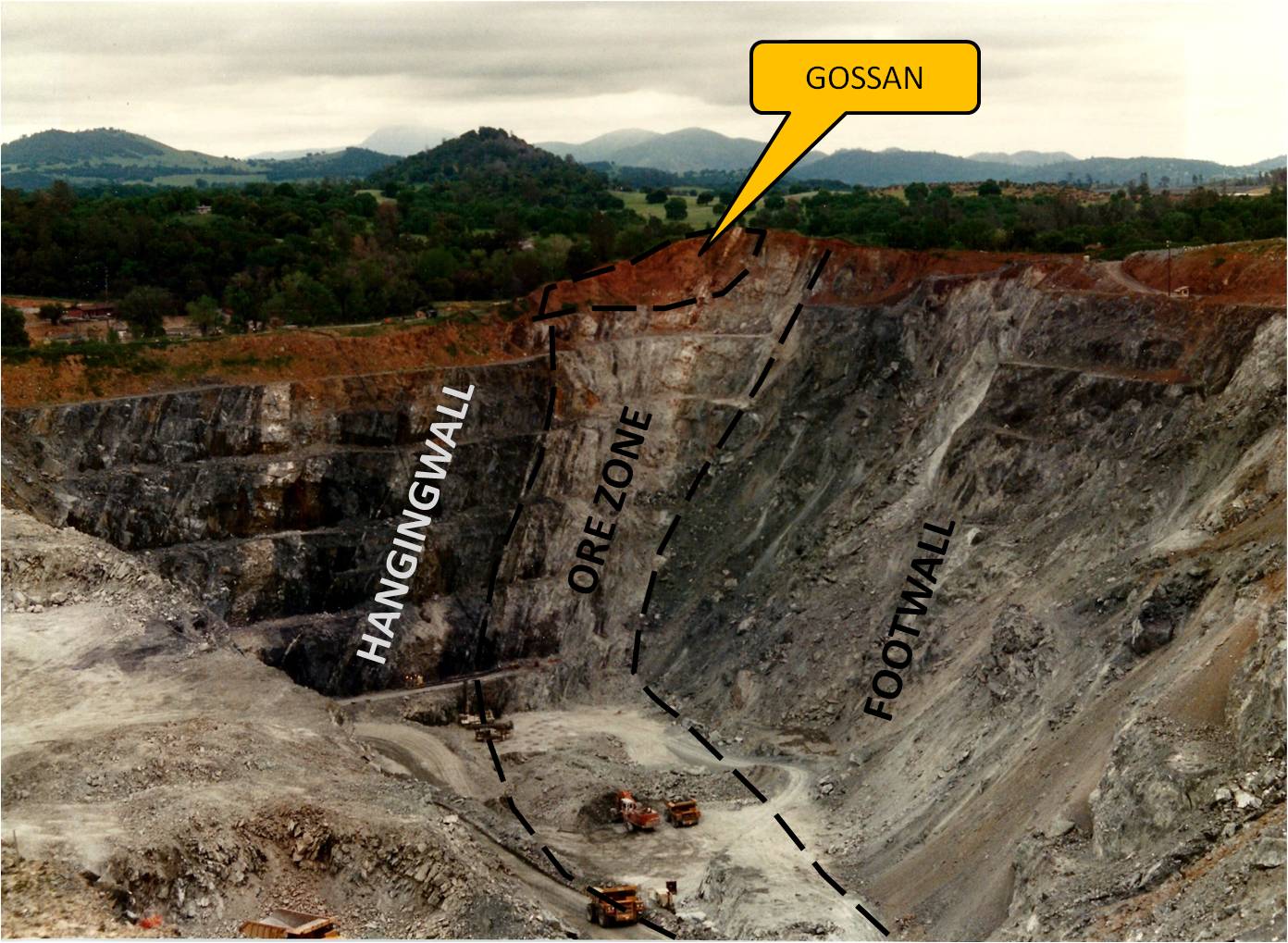 Geo Gold Emmons: Jamestown Gold Mine, CA: Mother Lode Exposed in Open Pit