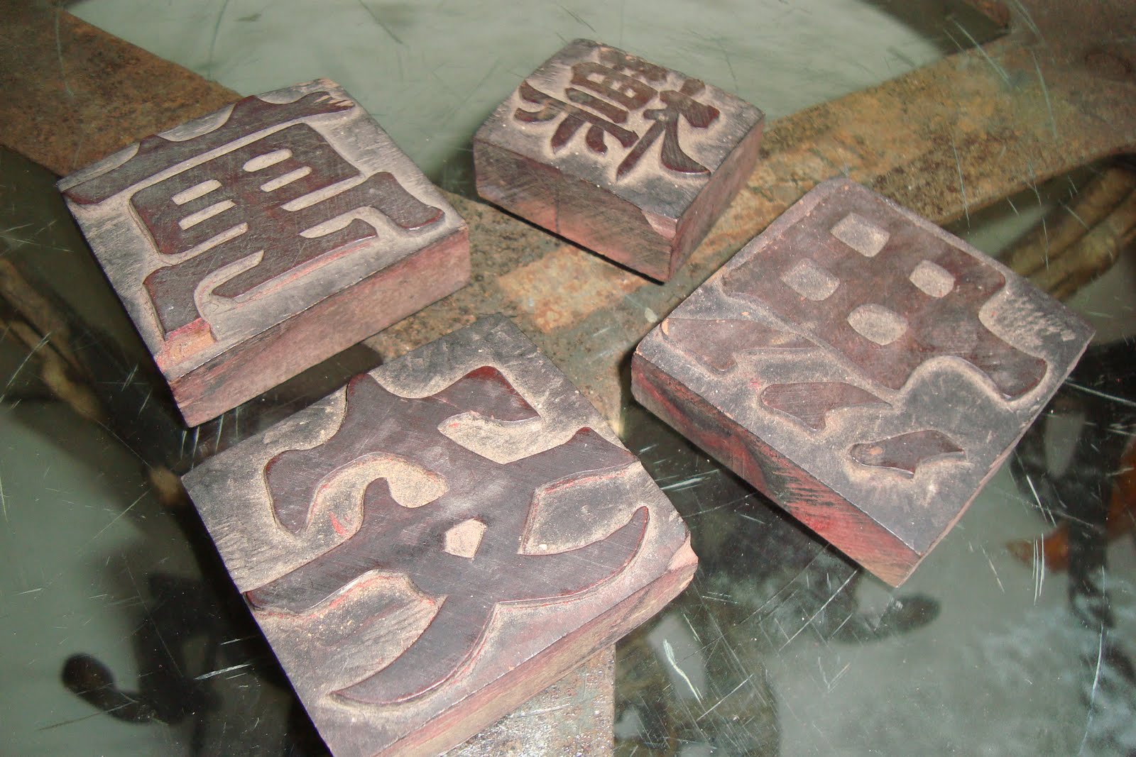 "antiques collectibles asa": Stempel kayu huruf China/Oriental Wooden Stamp