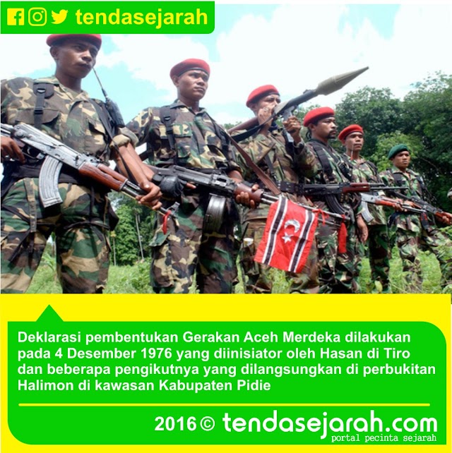 Sejarah Gerakan Aceh merdeka (GAM) Lengkap