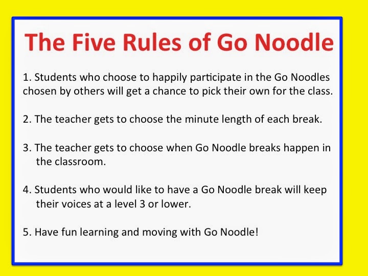 Kid's Math Talk: Managing Go Noodle in the Elementary Classroom