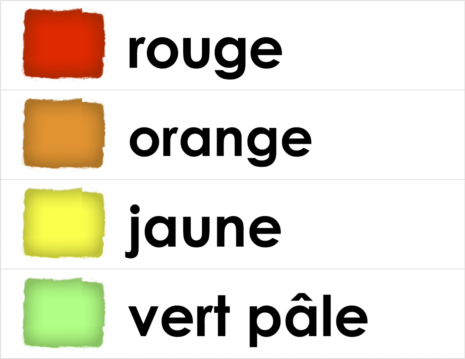 Madame Belle Feuille: les couleurs