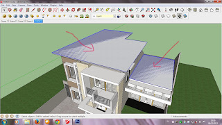 Tutorial mudah membuat atap dengan sketchup 3d | GUDANG SHARE & TUTORIAL